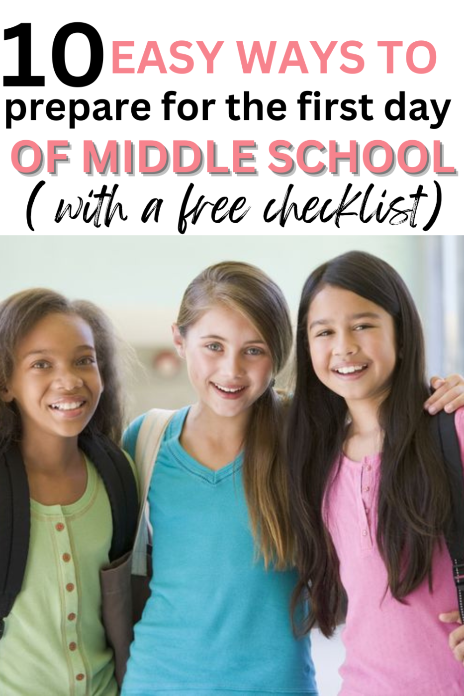 How to Prepare Your Child for the First Day of Middle School: Free ...
