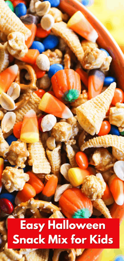 Easy Halloween Snack Mix for Kids — Just 6 Simple Ingredients! 🎃